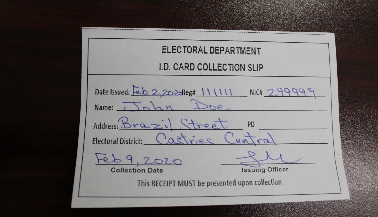 How the Registration Process Works – Saint Lucia Electoral Department